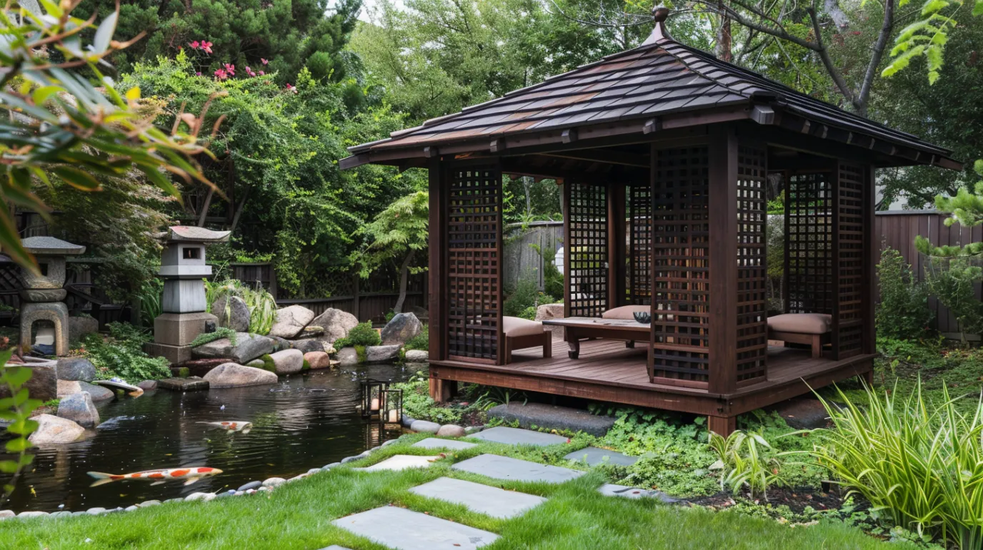 25+ Beautiful Corner Gazebo Concepts to Transform Unused Spaces