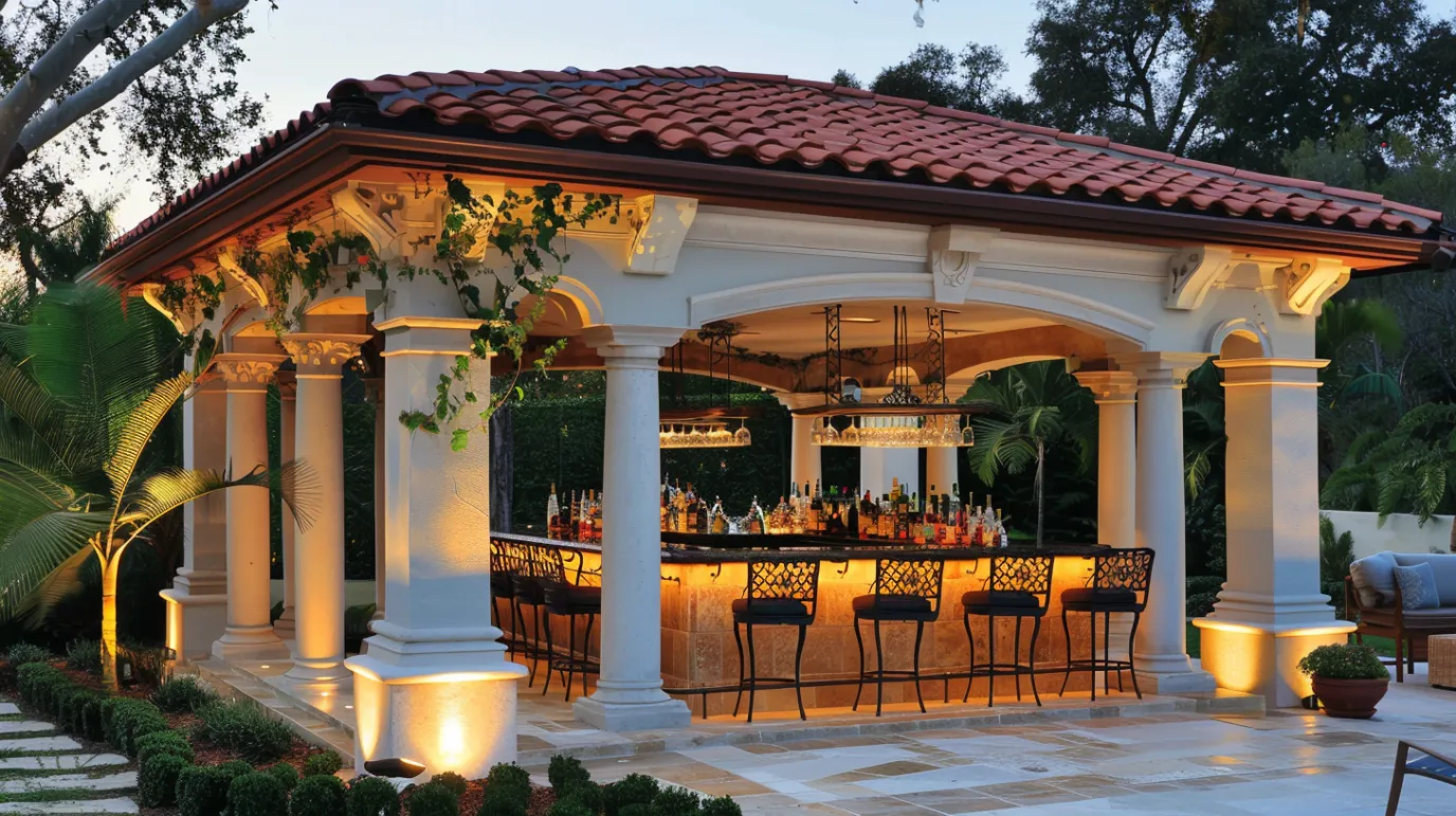 25+ Chic Gazebo Bar Designs to Elevate Your Backyard Parties