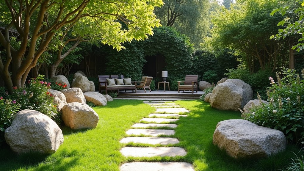 22 Refreshing Landscaping Ideas With Boulders That Feel Effortlessly ...