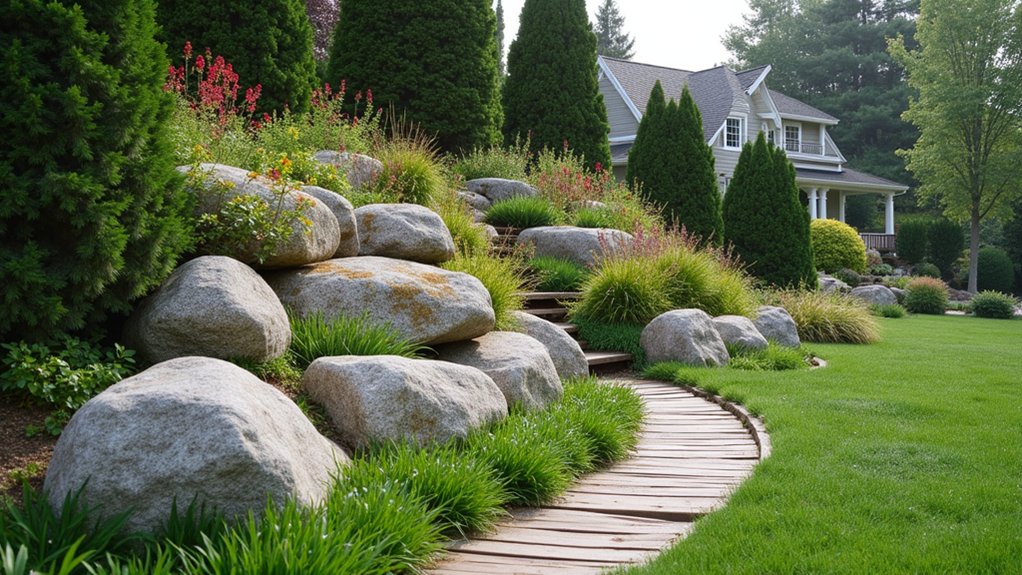 19 Scenic Boulder Slope Landscaping Ideas That Solve Elevation With Style