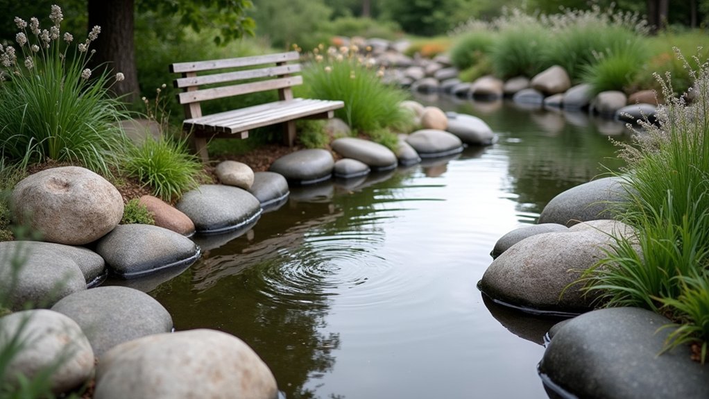 21 Serene River Rock Landscaping Around Ponds That Look Natural